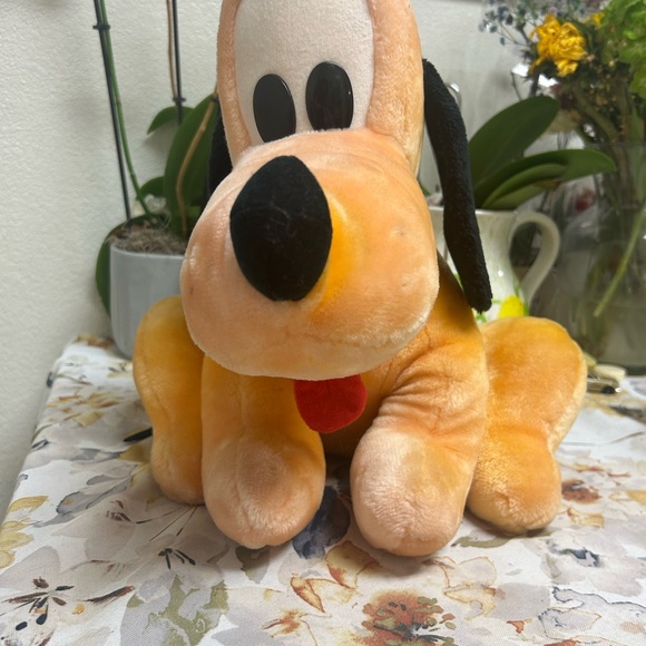 Disney | Toys | Rare Vintage 8s Original Pluto Disneyland Walt Disney World Sitting Plush | Poshmark